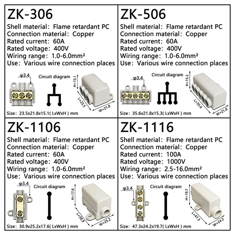 [CLA] High Power Splitter Quick Wire Connector Terminal Block กล่องแยก ...
