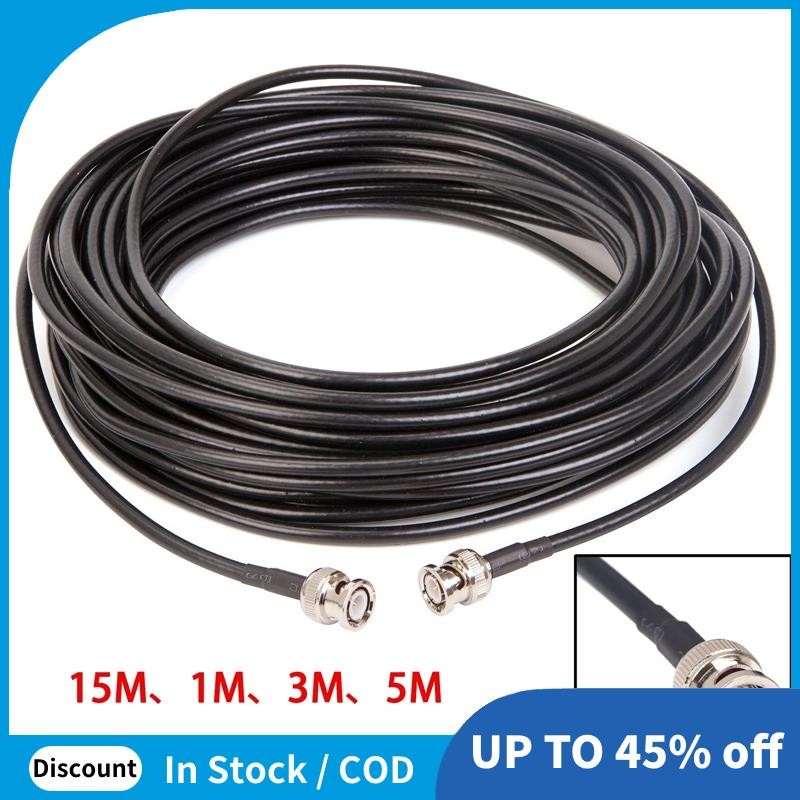 Bnc สาย RG-58 BNC ชาย BNC ชายสาย Coaxial Rg58A/U 50Ohm RF อะแดปเตอร์สายทนทาน | Shopee Thailand