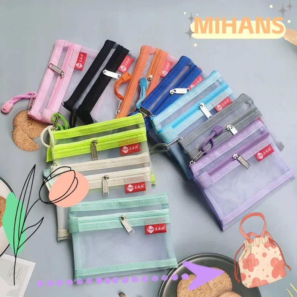 Mih Bus ID กระเป๋าใส่บัตรเครดิต, ตาข่ายสองชั้น กระเป๋าใส่เหรียญขนาดเล็ก ...