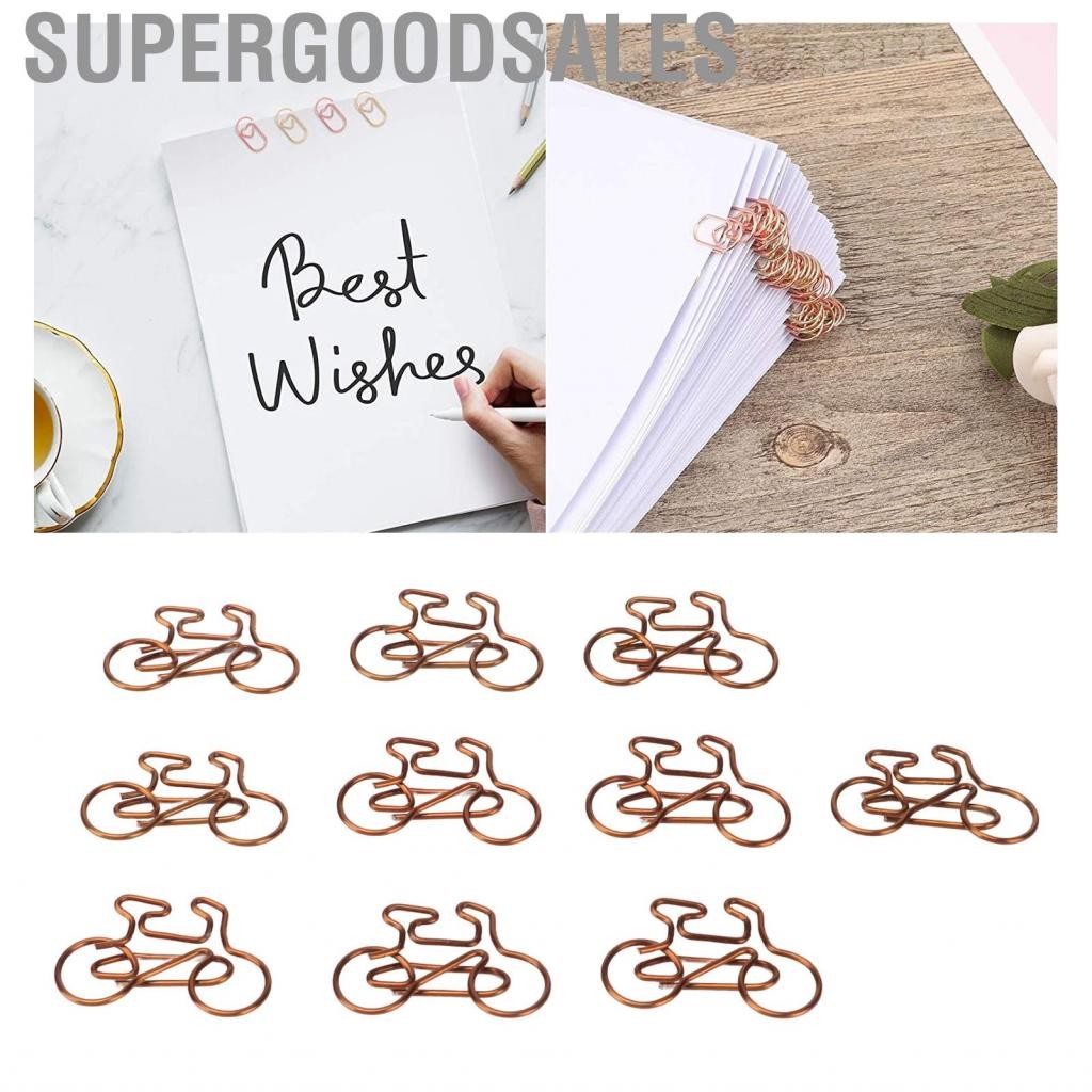Supergoodsales 100pcs Cute Bike Shape Paper Clips สำหรับสำนักงานที่บ้าน ...