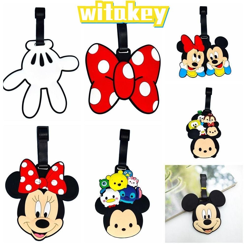 Witakey ป้ายกระเป๋าเดินทางมิกกี้เมาส์, ที่อยู่ ID แท็กกระเป๋าเดินทาง ...