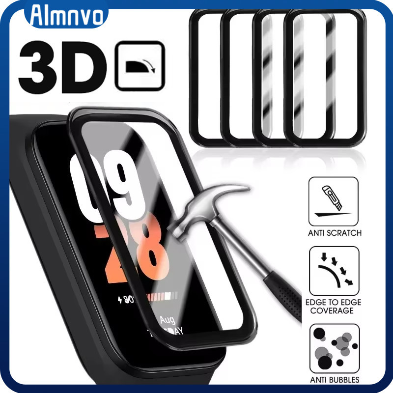 3D ฟิล์มกระจกนิรภัย for Xiaomi Mi Band 9 8 Active Anti Gores อุปกรณ์ป้องกันหน้าจอ Smartwatch ...