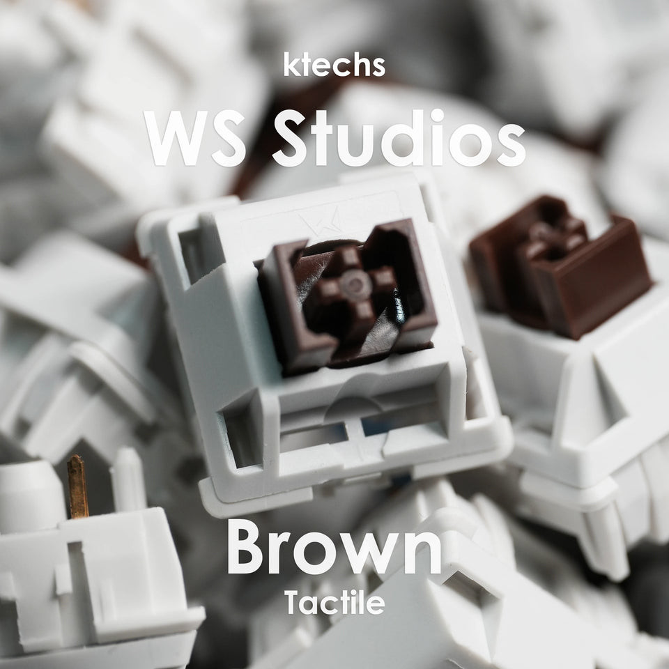 [ผู้ขาย Sg/หุ้น] WS Brown Tactile Mechanical Switch สําหรับคีย์บอร์ดแบบกลไก | Shopee Thailand