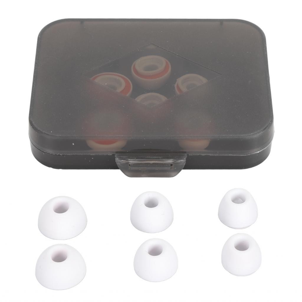 Ear Tips Improve Sound Quality Silicone Memory Foam Replacement 3 Sizes ...