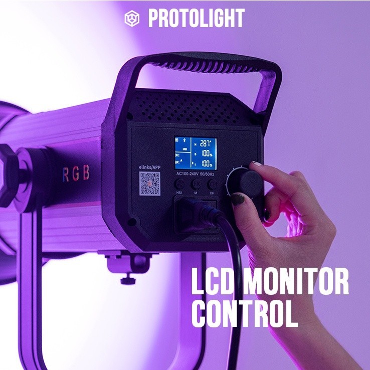 รูป Protolight RGB ไฟสตูดิโอLED RGB 360สี ไฟต่อเนื่องปรับสีได้ ช่างภาพใช้เป็นไฟถ่ายรูป VDO ไลฟ์ ...