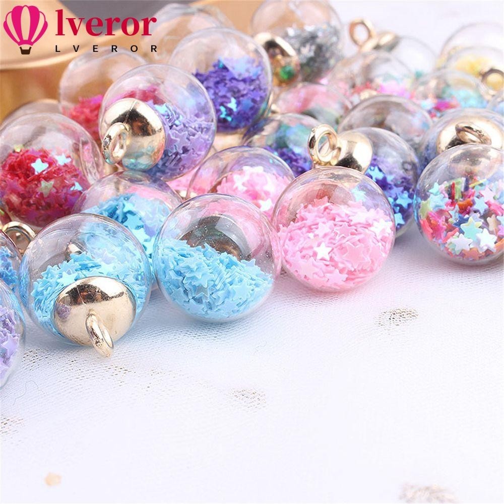 Lveror จี้ลูกปัดแก้วใส ล็อกสาย เครื่องประดับ ต่างหู สร้อยข้อมือ DIY 20 ชิ้น | Shopee Thailand