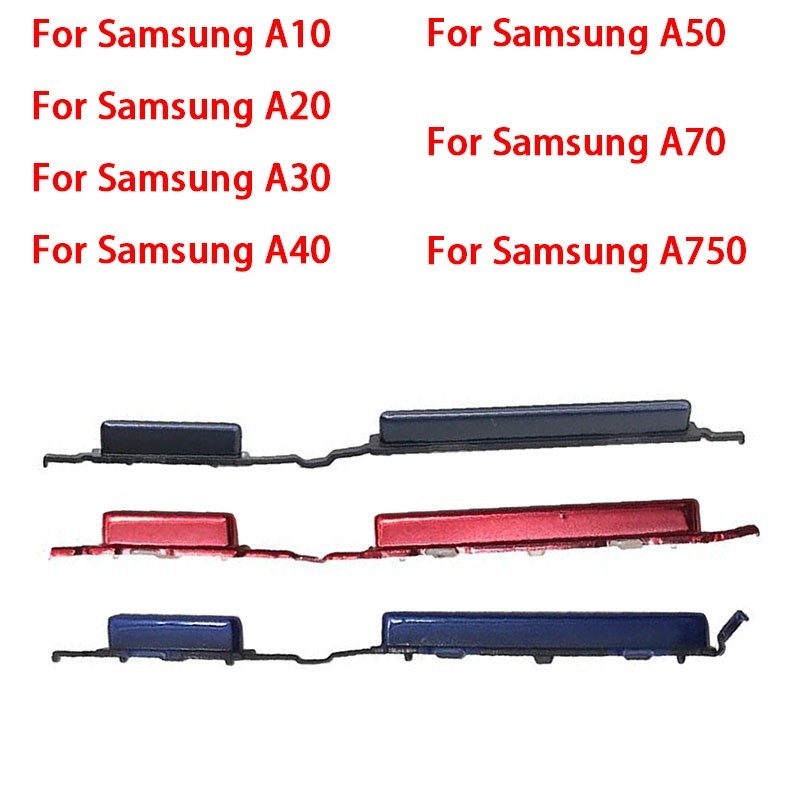 ปุ่มปรับระดับเสียงด้านข้าง สําหรับ Samsung A10 A105F A20 A205F A30 A305F A40 A50 A70 A7 2018 ...