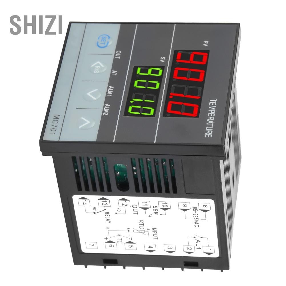 ShiZi MC701 Digital PID Temperature Controller K ประเภท PT100 เซ็นเซอร์อินพุตรีเลย์ SSR เอาต์พุต ...