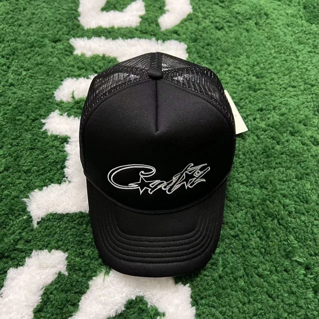 Corteiz Black One Star Cargo Cap Classic All-Match Mesh Cap Summer Sun ...