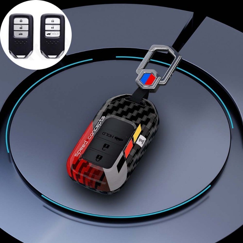 เคสกุญแจรีโมทรถยนต์ คาร์บอนไฟเบอร์ สําหรับ Honda City Civic Accord CRV XRV URV HRV | Shopee Thailand