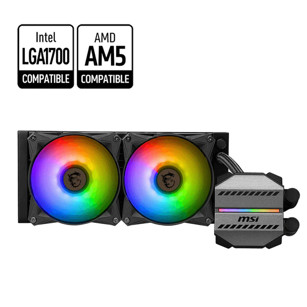 MSI MAG CORELIQUID M240 Black ARGB 240mm AIO Liquid CPU Cooler รับ ...