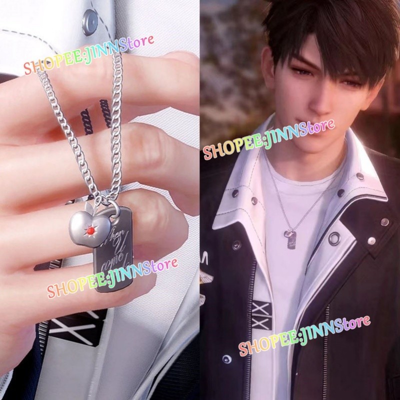 - Jinn - Game LOVE AND DEEPSPACE Xia Yizhou เข็มกลัดโลหะ สร้อยคอ "When ...