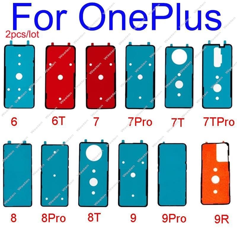 สติกเกอร์ติดฝาแบตเตอรี่ด้านหลัง สําหรับ Oneplus 6 6T 7 7T 8 8T 9 10 Pro 9R 9RT 10T Nord 2 2 ชิ้น ...
