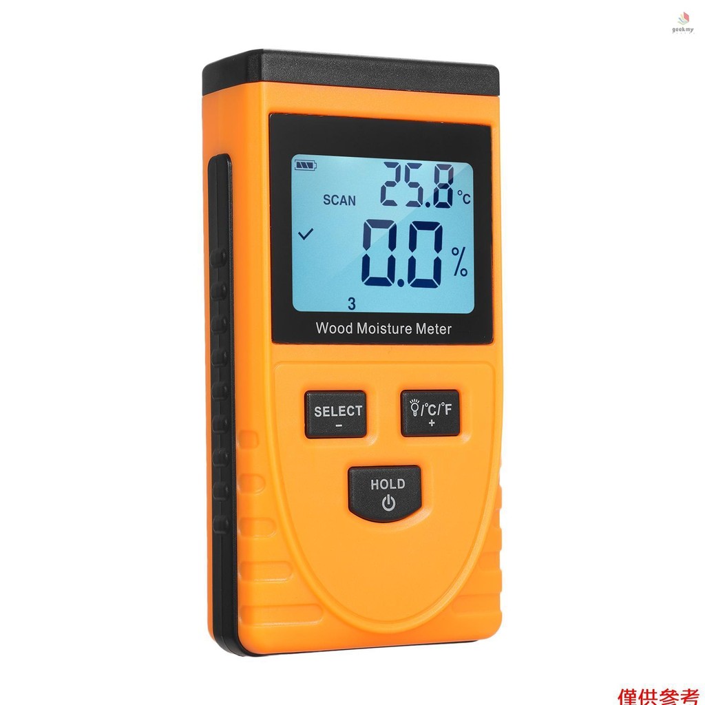 Gm630 เครื่องวัดความชื้นไม้ดิจิตอล LCD Backlit เครื่องวัดความชื้นไม้แบบ ...