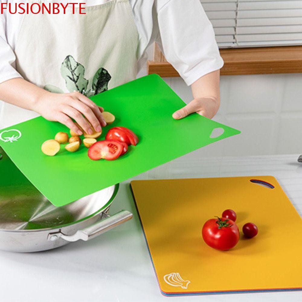 Fusionbyte 6 ชิ้น/เซ็ตเขียงชุด,สี่เหลี่ยมผืนผ้าที่มีสีสันเขียง,การจําแนกประเภทยืดหยุ่นลื่นเขียง ...