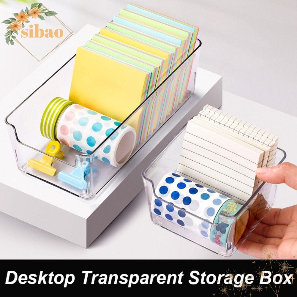 Sibao กล่องเก็บของที่เก็บของอะคริลิคของขวัญนักเรียน Desktop Organizer ...