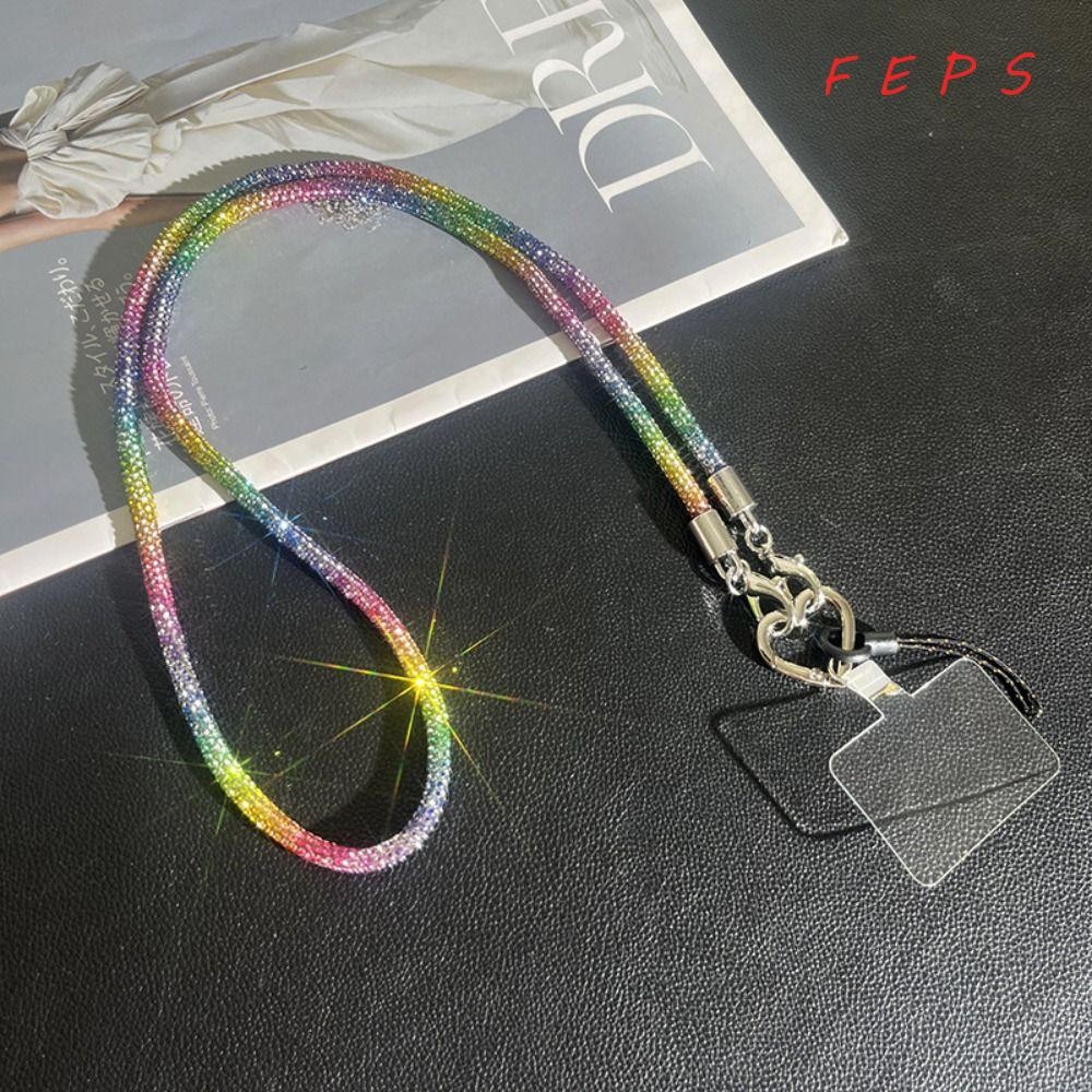 Feps เคสโทรศัพท์ Rhinestone, Bright Bling Bling โทรศัพท์เชือกป้องกันการ ...