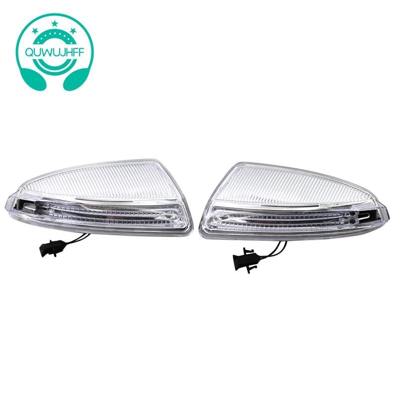 (quwujhff) ไฟเลี้ยวติดกระจกมองหลังรถยนต์ LED ซ้าย ขวา สําหรับ Mercedes ...