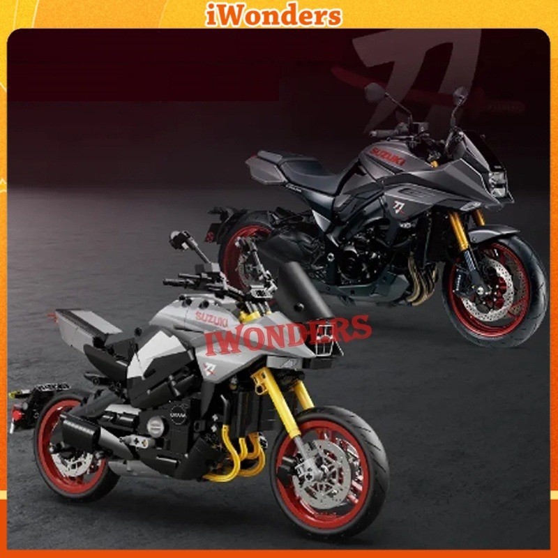 โมเดลบล็อกตัวต่อรถจักรยานยนต์ Suzuki Blade เหมาะกับของขวัญ ของเล่น ...