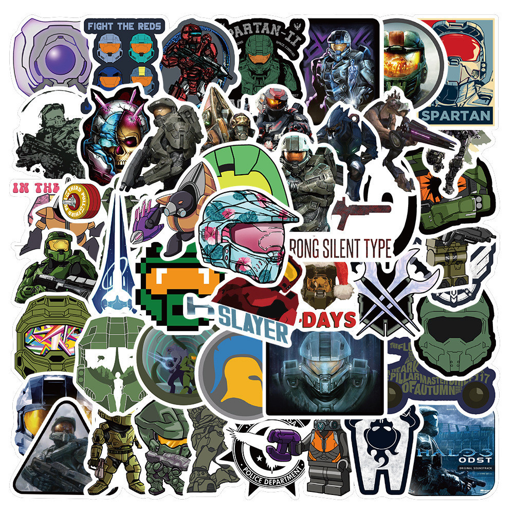 พร้อมส่ง！Halo Infinite เฮโล ทหาร military Army sticker vintage ticket ...