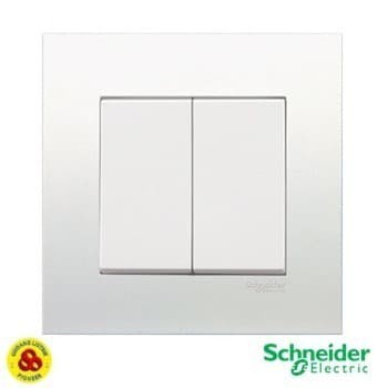 Schneider SWITCH 2G VIVACE SERIES KB32_1 WE 2 GANG 1 WAY DOUBLE -LTA34 ...