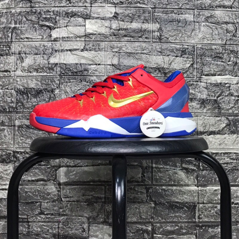 NIKE KOBE 7 Vll "สีแดงสีน้ำเงิน" ร้อย | Shopee Thailand