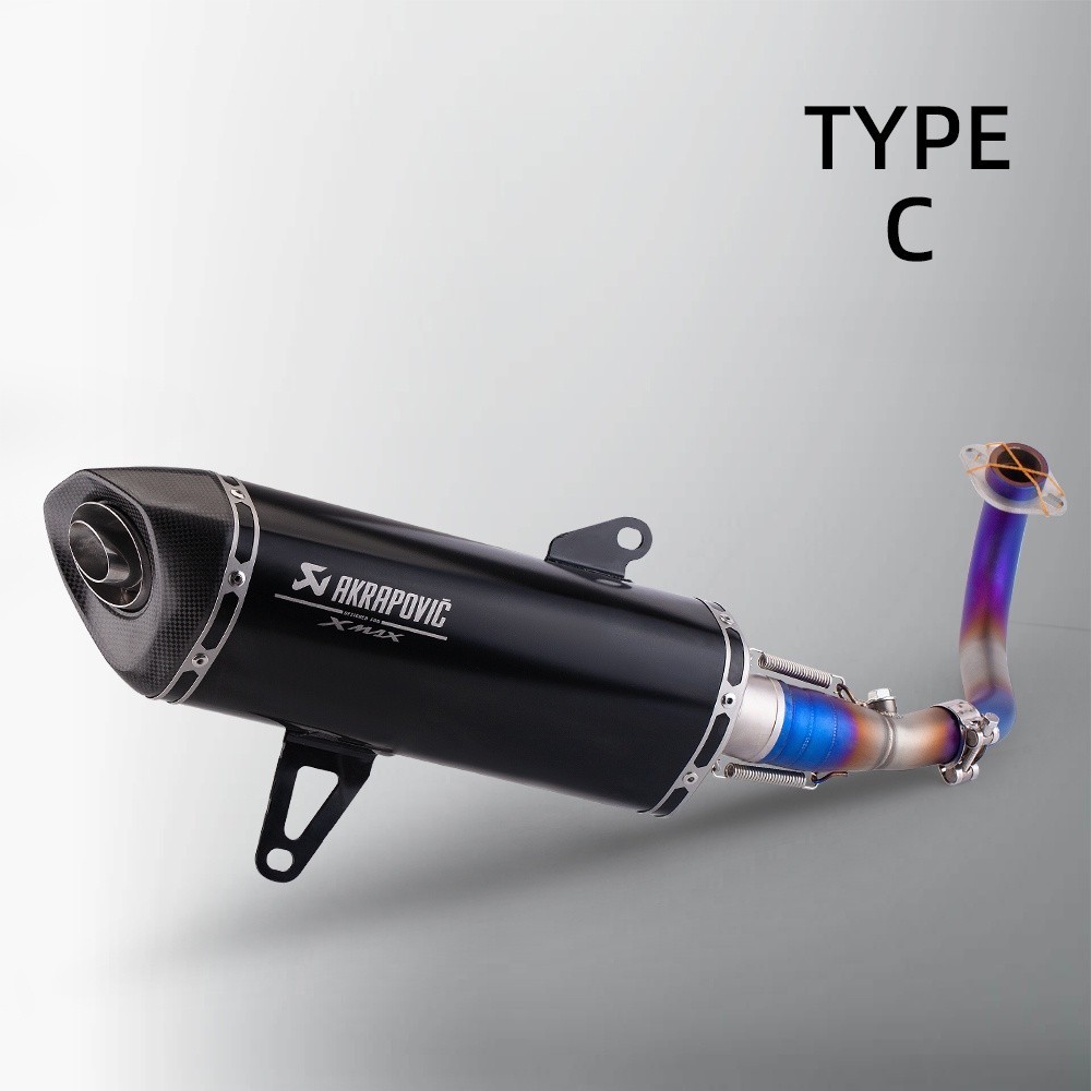 PR2 ชุดท่อ Xmax300 (ปี 2017-2024) คอไทเทเนี่ยม ปลายท่อ Akrapovic ...