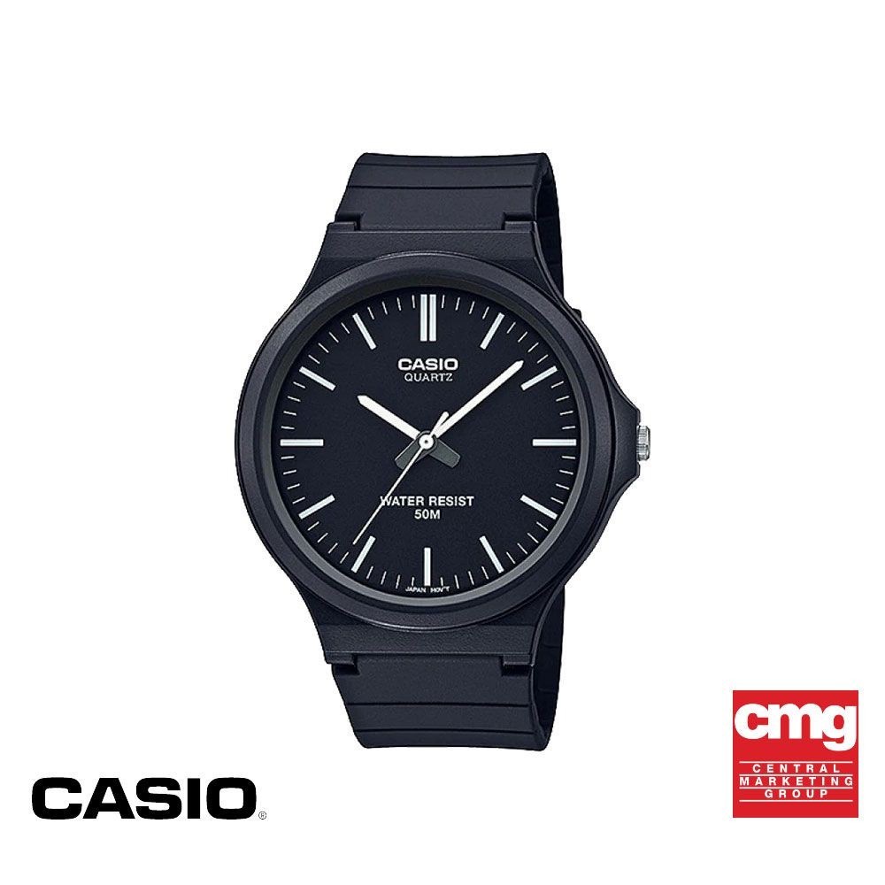 CASIO นาฬิกาข้อมือ CASIO รุ่น MW-240-1EVDF วัสดุเรซิ่น สีดำ | Shopee ...