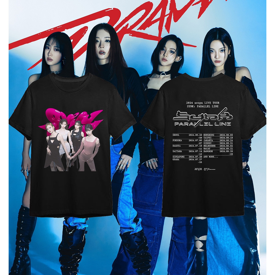 คอนเสิร์ต aespa 2024 T - 5XL | Shopee Thailand