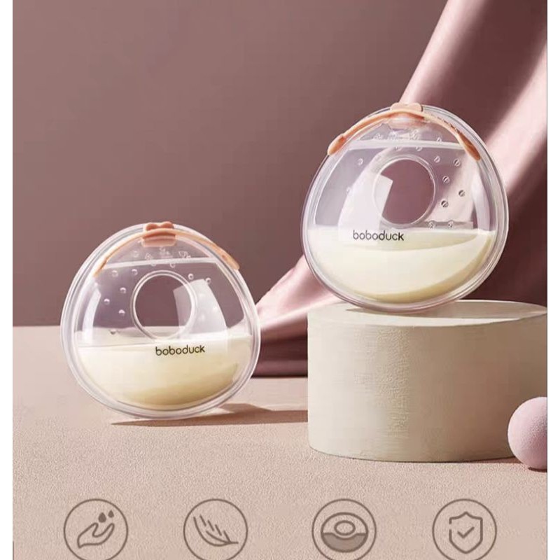 Boboduck [ 2 ชิ้น ] ถ้วยเก็บน้ำนม ซิลิโคนเก็บน้ำนม ป้องกันน้ำนมไหล 2 ...