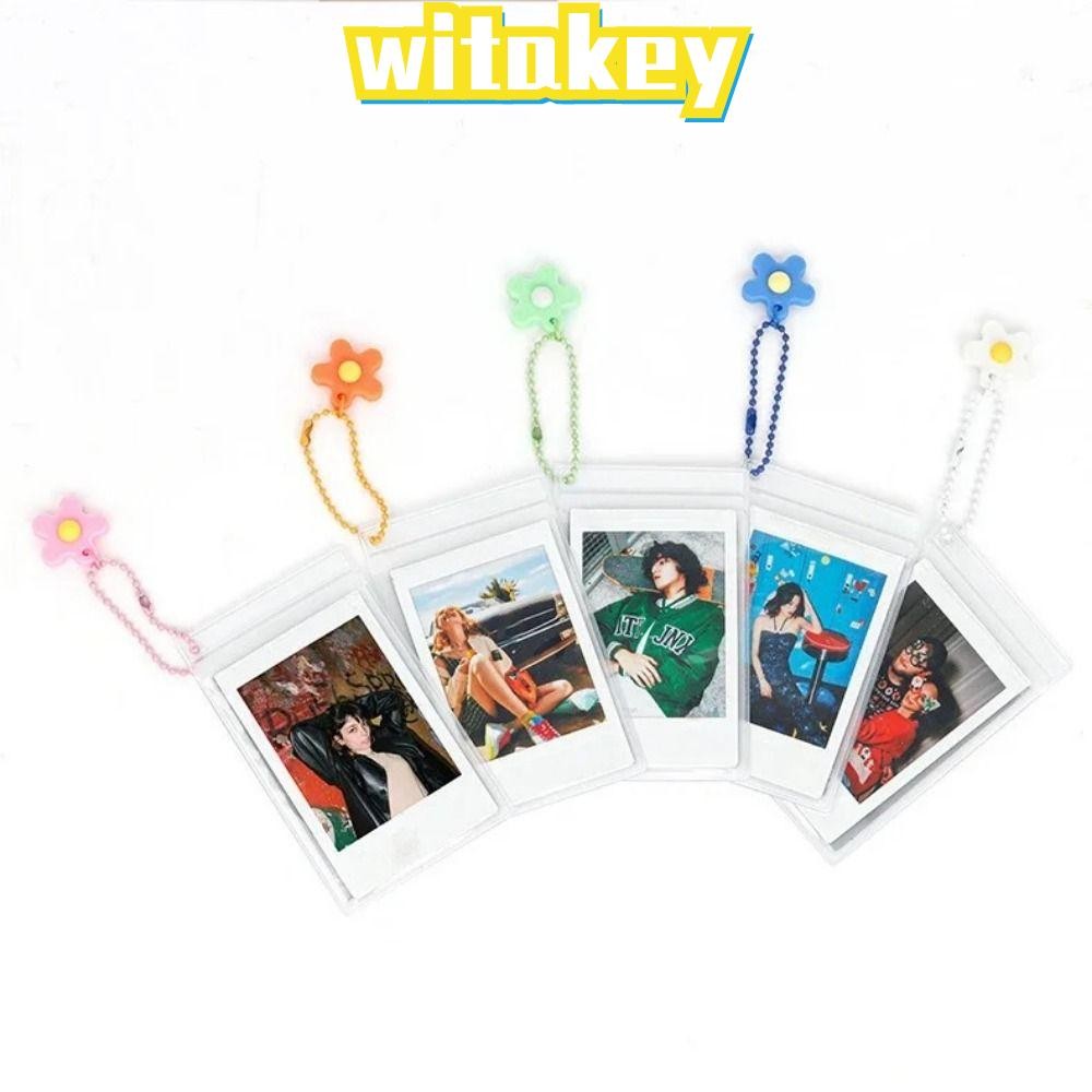 Witakey 5 ชิ้น/เซ็ตฟิล์มกล่องเก็บภาพ, Mini 3 นิ้ว Photo, PVC พร้อมสายคล้องป้องกันการ์ดสําหรับ ...