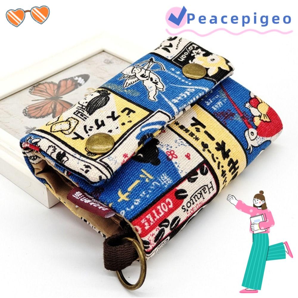 Peacepigeo กระเป๋าใส่เหรียญ,ผ้าใบการ์ตูนเปลี่ยนเงิน,น่ารักพับกระเป๋าบัตรหญิง | Shopee Thailand