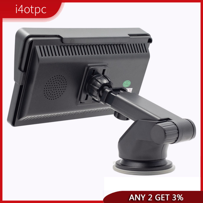 I4otpc ตัวรับสัญญาณเสียงสเตอริโอ ไร้สาย หน้าจอ 7 นิ้ว 2.4G 5G WiFi FM แบบพกพา สําหรับ Carplay ...