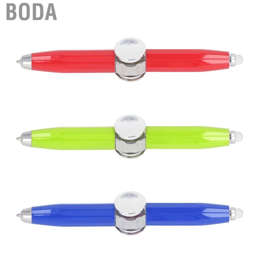 Boda Stress Reducer Rotating Ballpoint Pen Fingertip Toy LED Light Battery Powered Anti for ...
