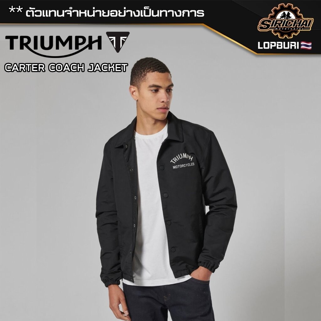 เสื้อแจ็คเก็ต Triumph CARTER COACH JACKET MTHS21129 ของแท้ 100% ( ลด 1 ...