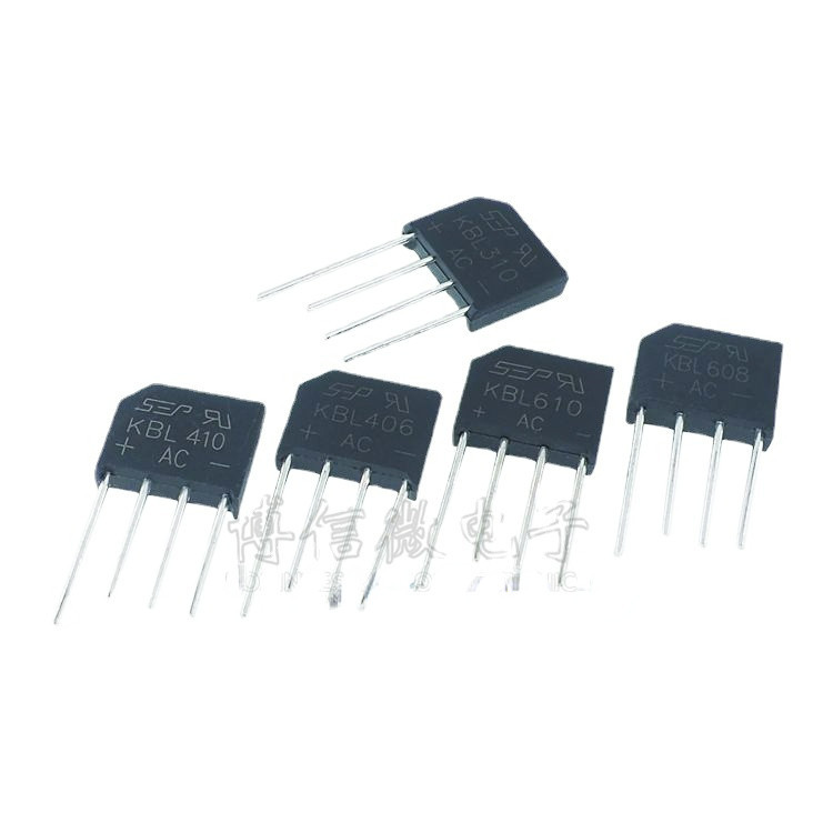 สะพานเรียงกระแส KBL406 KBL410 KBL608 4A6A 6-1000V KBL310 KBL406 KBL410 ...