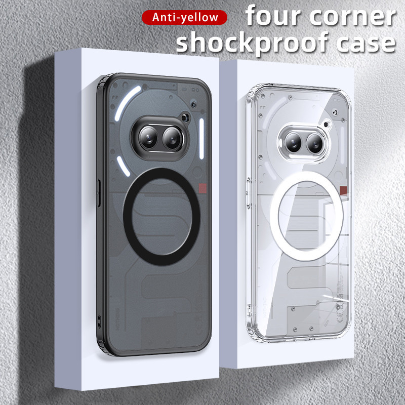 สําหรับ Nothing Phone 2a 2a Plus Case Elvev โปร่งใส Matte Hard Pc กัน