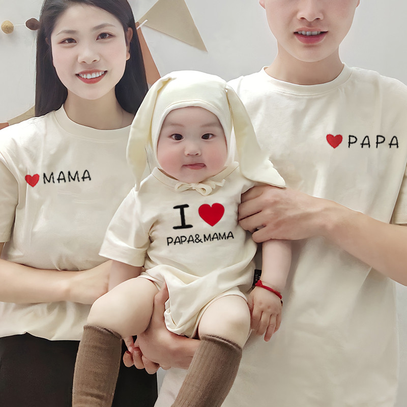 🔥พร้อมส่ง&COD🔥RINA STUDIO【Family T-shirts 100% cotton】เสื้อผ้าพ่อแม่ลูก เสื้อผ้าครอบครัว ชุด ...