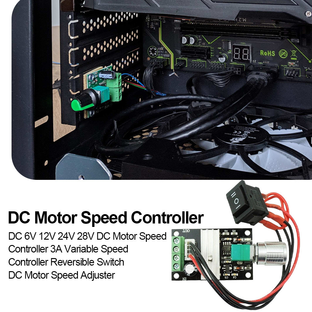 [aigoni.th] สวิตช์ควบคุมความเร็วมอเตอร์ไดรเวอร์ DC 6V 12V 24V 28V 3A | Shopee Thailand
