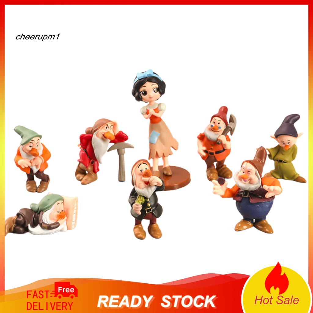 Cheer โมเดลฟิกเกอร์ PVC รูปการ์ตูน Snow Whites and the Seven Dwarfs ...