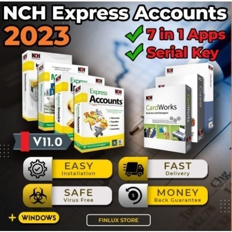 NCH Express Accounts Plus v11.0 License Key 7in1 Latest 2023 Lifetime ...