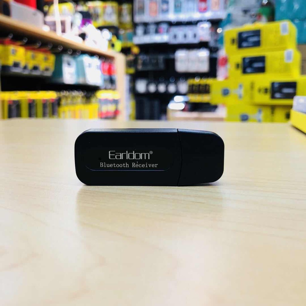 Bluetooth EARLDOM M22 ตัวรับสัญญาณ บลูทูธ เป็นหัว USB มีสาย AUX ใช้ได้กับเครื่องเสียง รถยนต์ ...