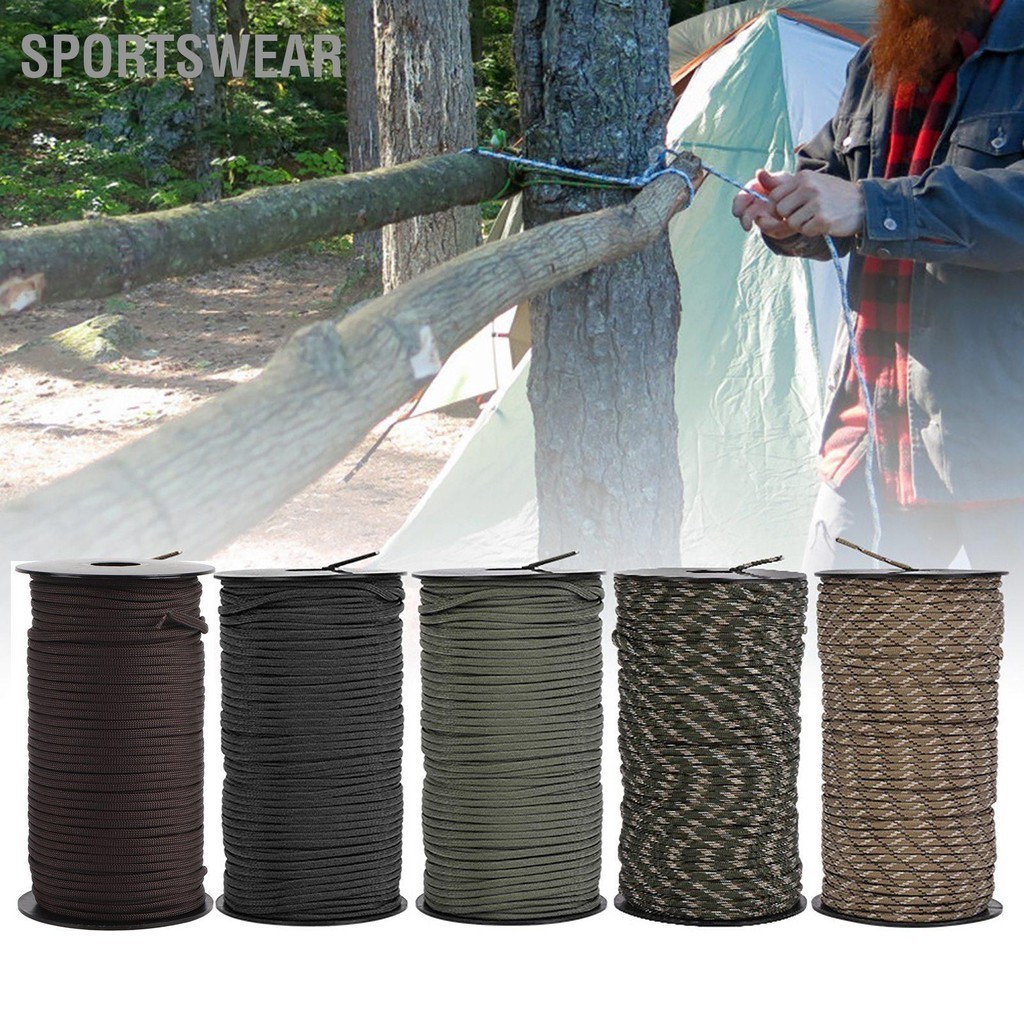 Sportswear 100m Outdoor Rock Parachute Safety Rope Survival Cord สำหรับ ...
