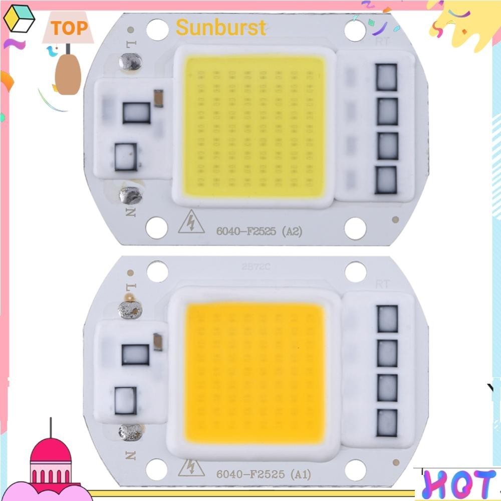 ชิปไดโอด COB LED 50W AC 220V พลังงานสูง สําหรับไฟสปอตไลท์ [Sunburst11 ...