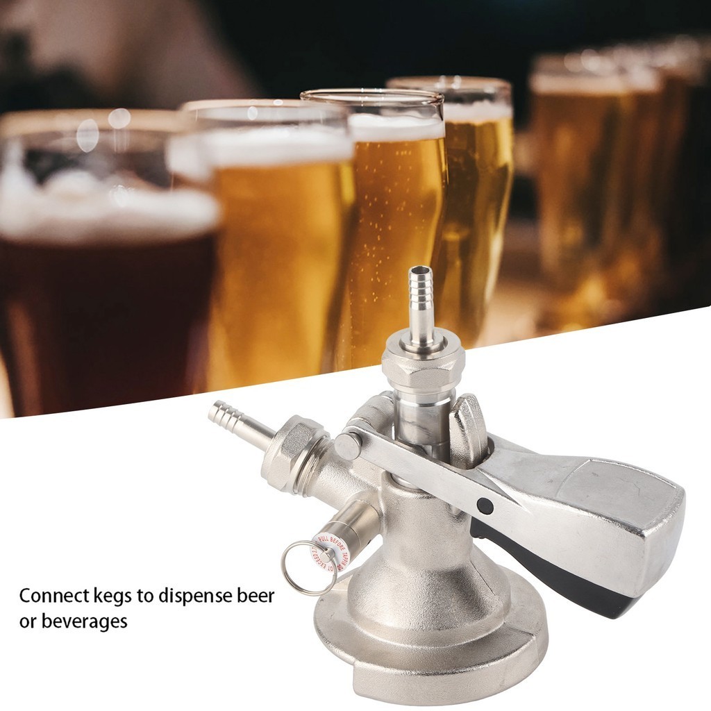 SN8 A Type Keg Coupler Stainless Steel Beer Dispenser Connector อุปกรณ์ ...