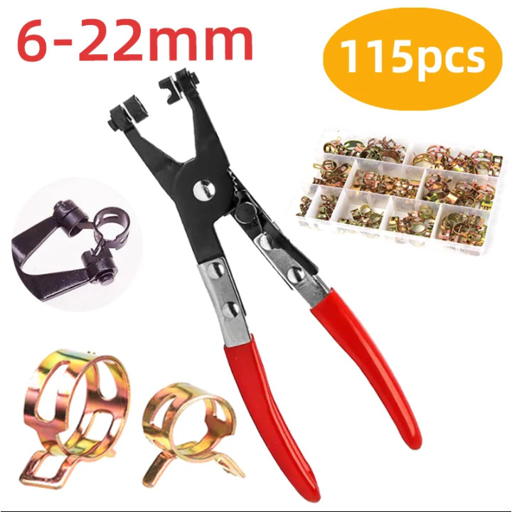 666 Tool แค้มป์รัดท่อยาง Clamps Fastener คลิปสปริงรัดสายยาง แคมป์ขัดรัดสายน้ำมัน ขนาด 6-10mm/6mm ...