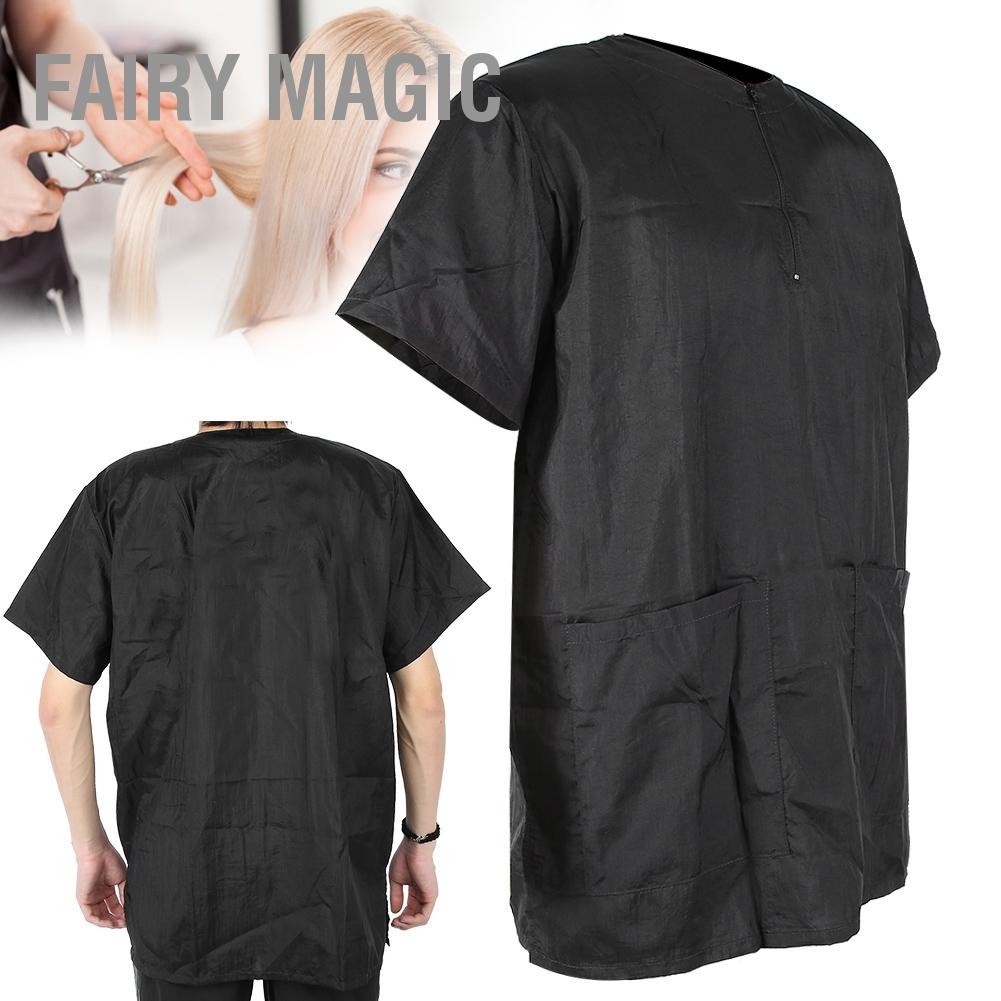 Fairy Magic ช่างทำผมกรูมมิ่ง Smocks ตัดผมผ้ากันเปื้อน Cape Barber พร้อมกระเป๋าสำหรับร้านทำผม ...