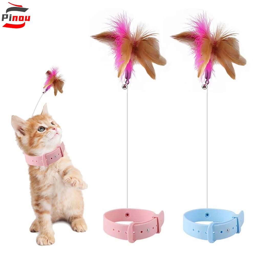 Pinou แมว Teasing Stick รักษาตัวเองมัลติฟังก์ชั่ Cat Teaser Wand ลูกแมว ...