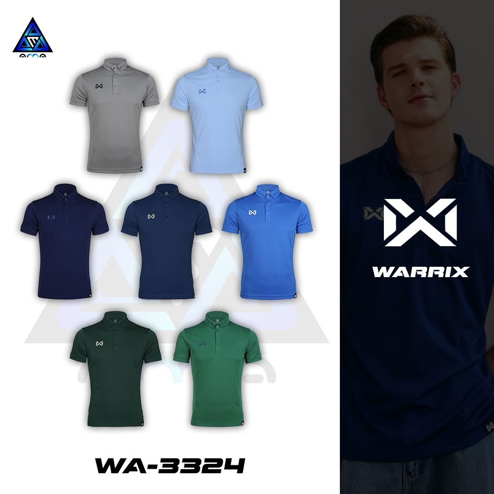 SS WARRIX รุ่น BUBBLE รหัส WA-3324 วาริกซ์ เสื้อโปโลชายและหญิง ชุด 3 ของแท้100% | Shopee Thailand