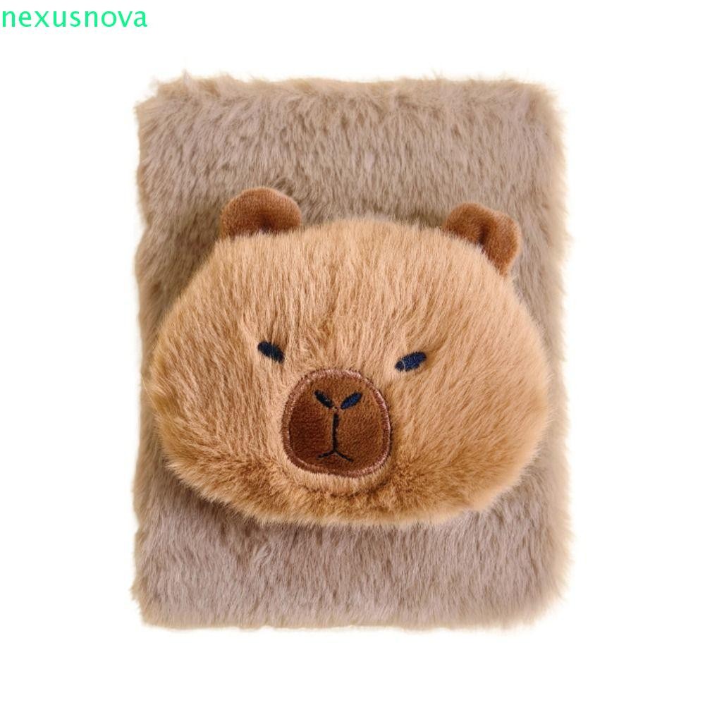 Nexusnova Plush Notebook, Capybara Labubu สมุดไดอารี่ขนาดเล็ก, แบบพกพา ...